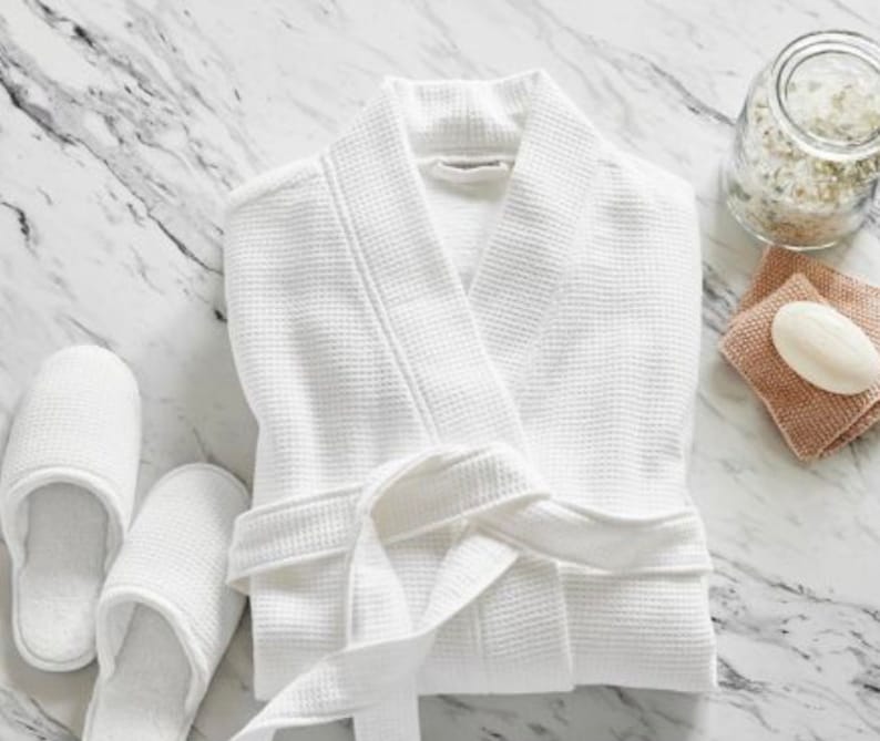 Custom Waffle Robe 14 Colors to Choose From, Personalized Spa Wedding ...