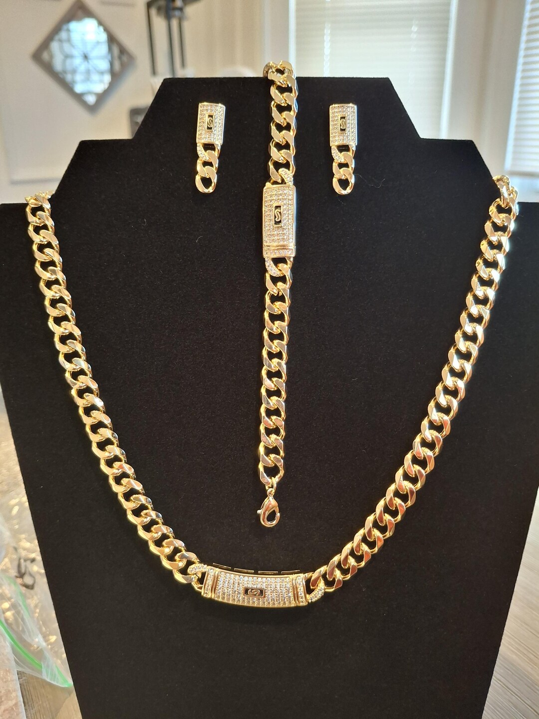 Gold Laminated Cuban Set - Etsy