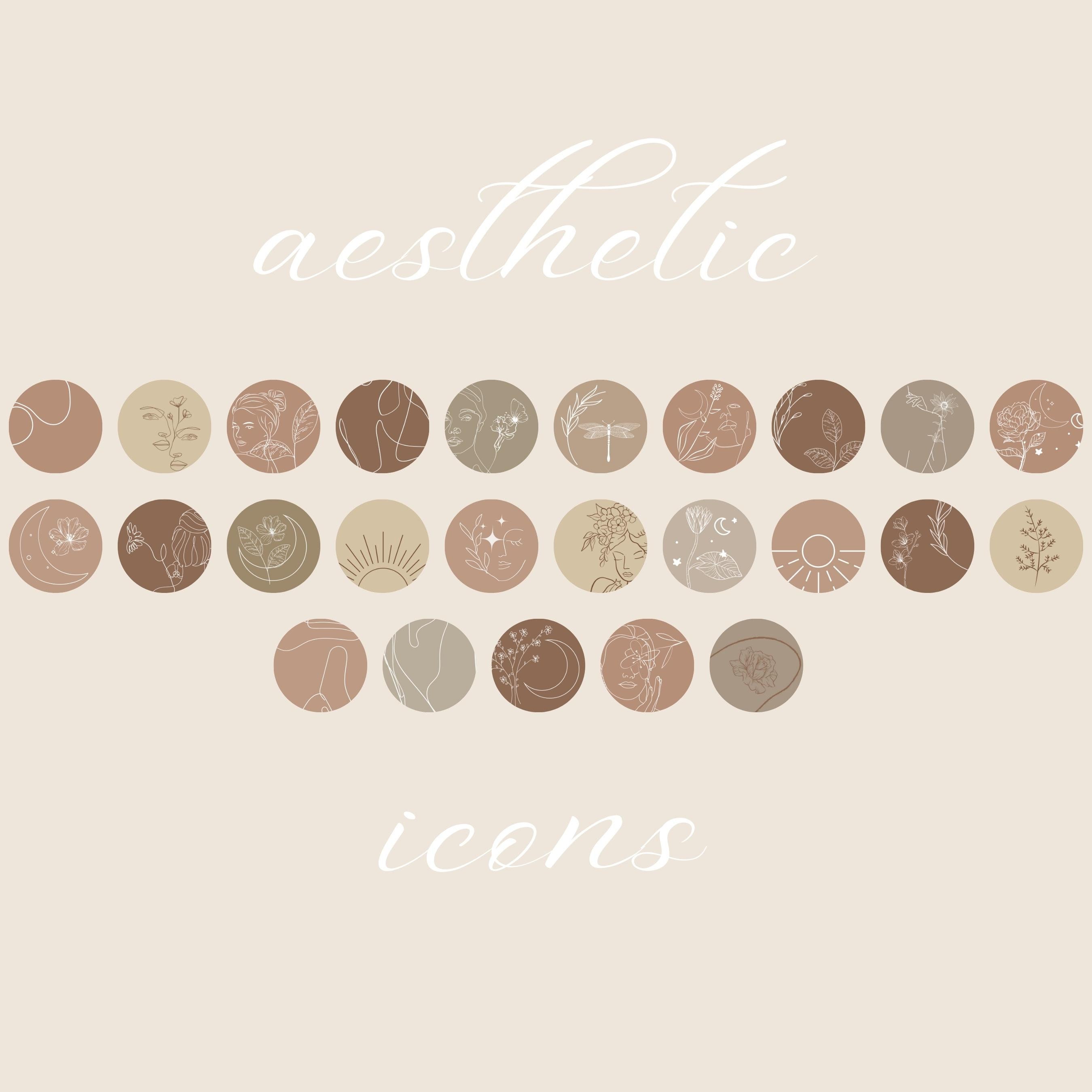 Feminine Instagram Highlight Cover. Boho Highlight Cover. Aesthetic ...