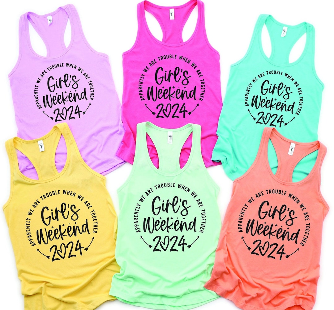 Custom Girls Weekend Tank Top, Girls Trip Tank Top, Girls Vacation Tank ...