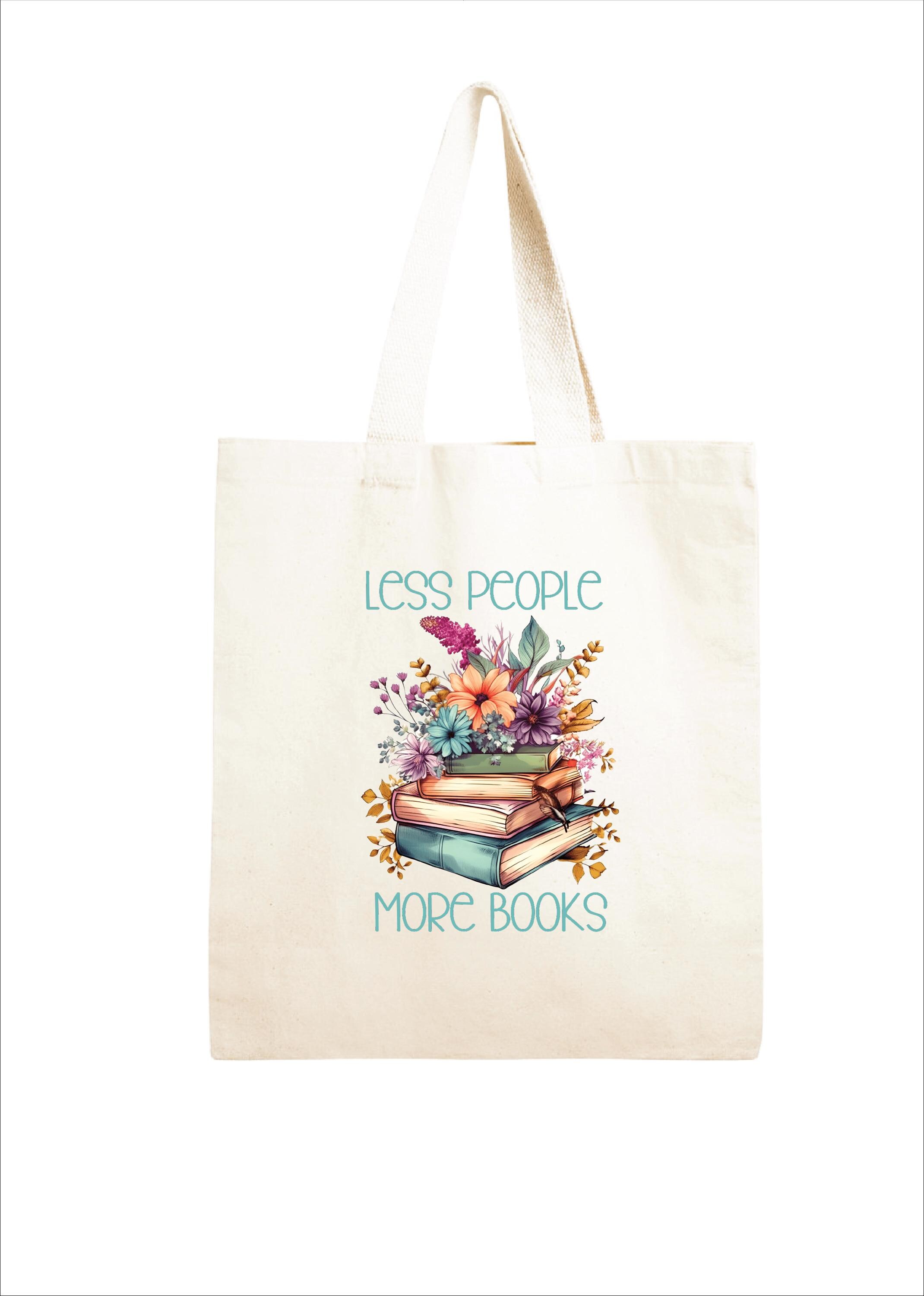 Personalized Book Tote Bag, Custom Bookish Tote Bag, Book Lover ...
