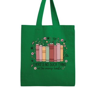 Personalized Book Tote Bag, Custom Bookish Tote Bag, Book Lover ...