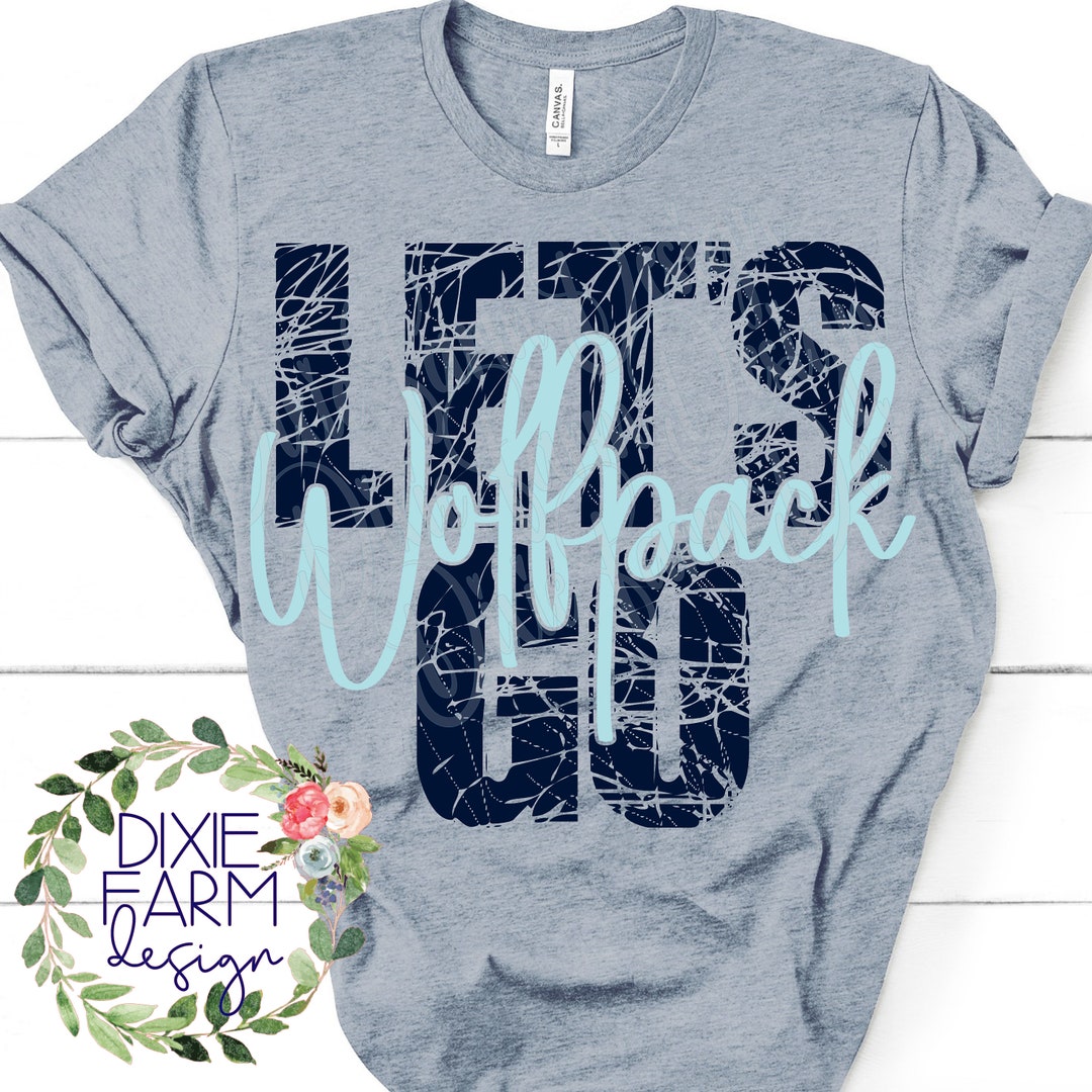 Let's Go Wolfpack Mascot Shirt SVG Digital Cup File and PNG - Etsy