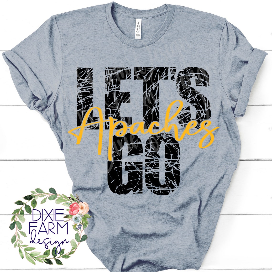 Let's Go Apaches Mascot Shirt SVG Digital Cup File and PNG - Etsy