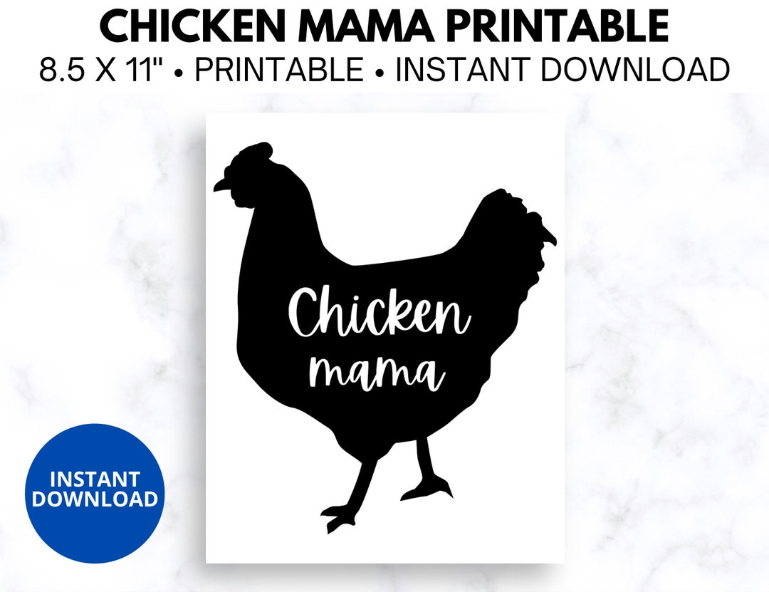 Chicken Mama Printable - Etsy