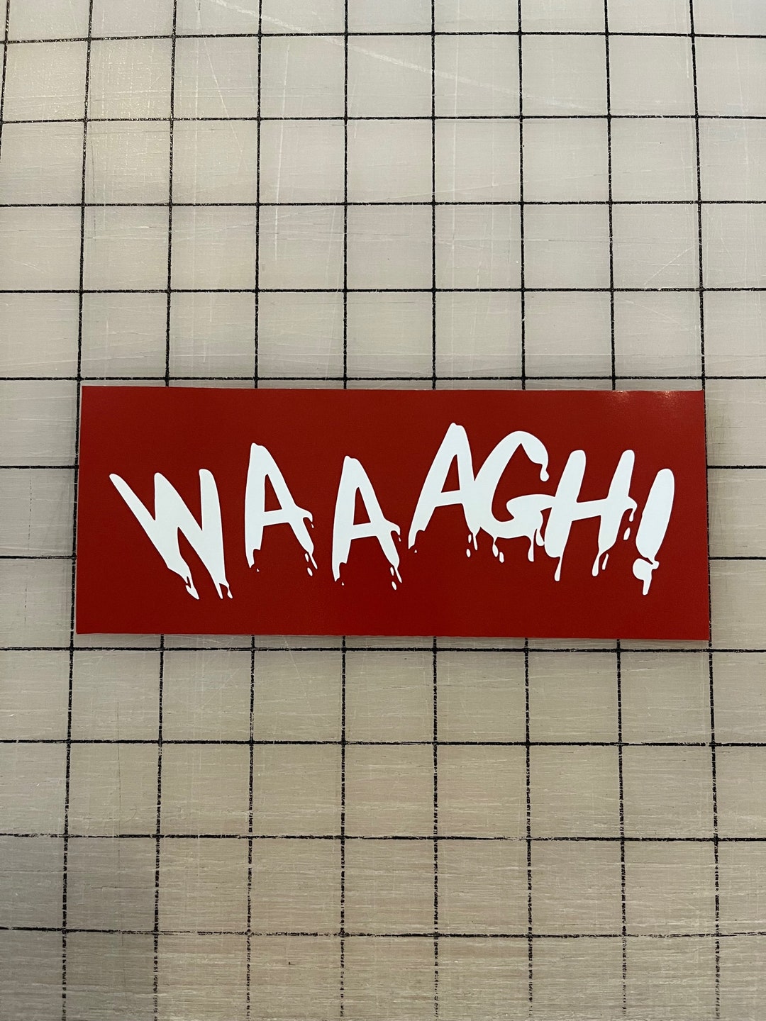 Ork WAAAGH! Banner Sticker - Etsy