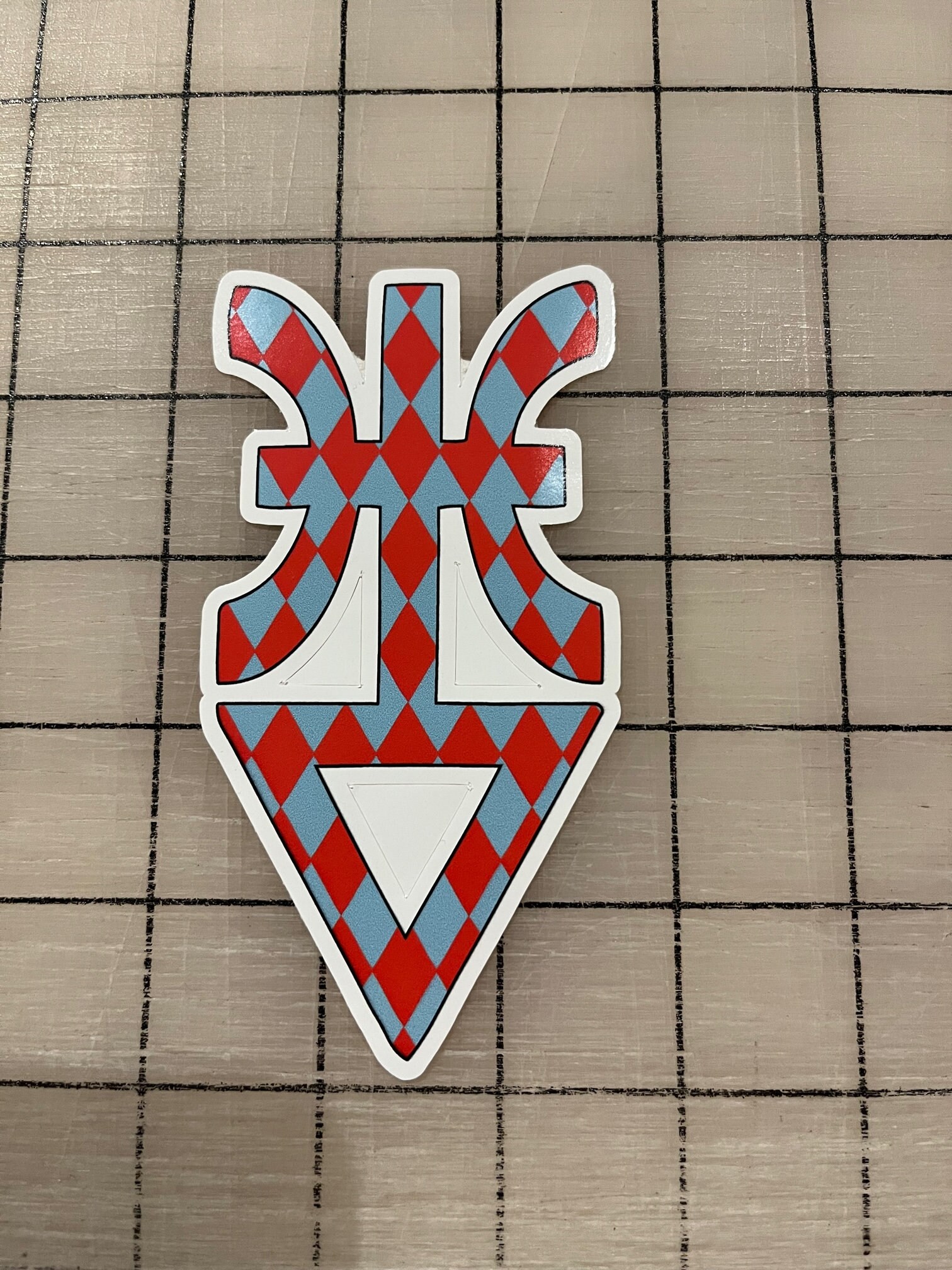 Harlequin Rune Sticker - Etsy