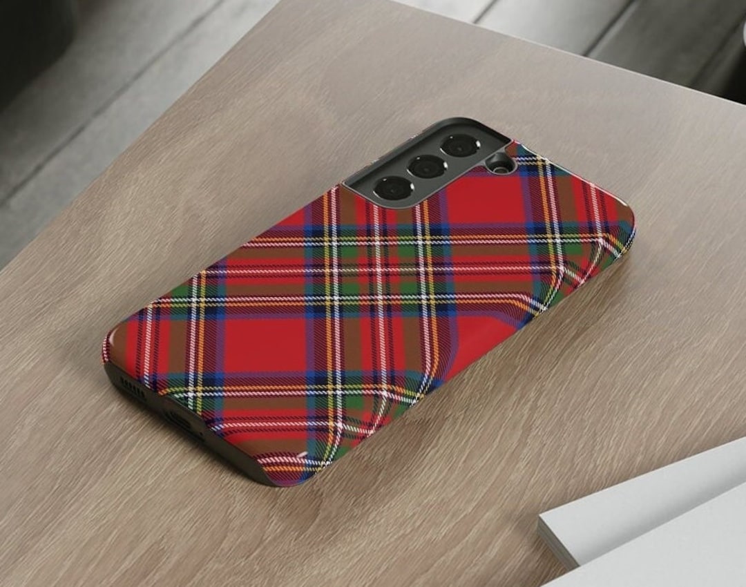 Holiday Personalizable Tartan Plaid | Tough Phone Cases | Red Royal ...