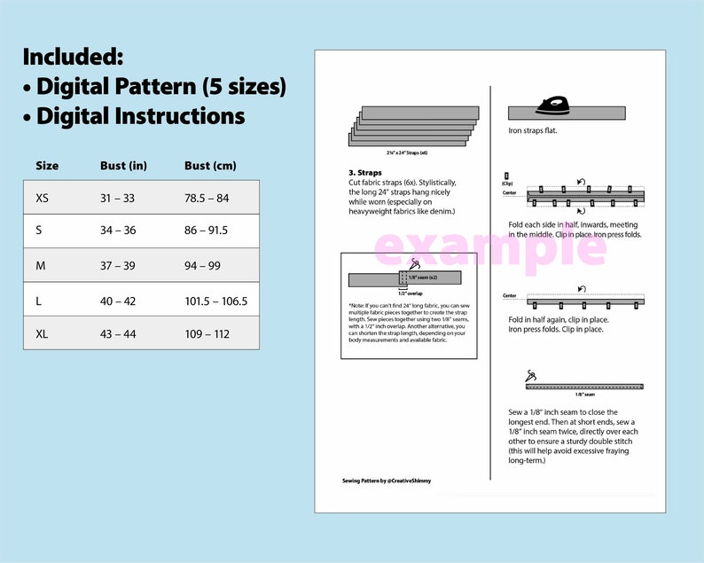 Butterfly Halter Top - Digital Download PDF Sewing Pattern and ...