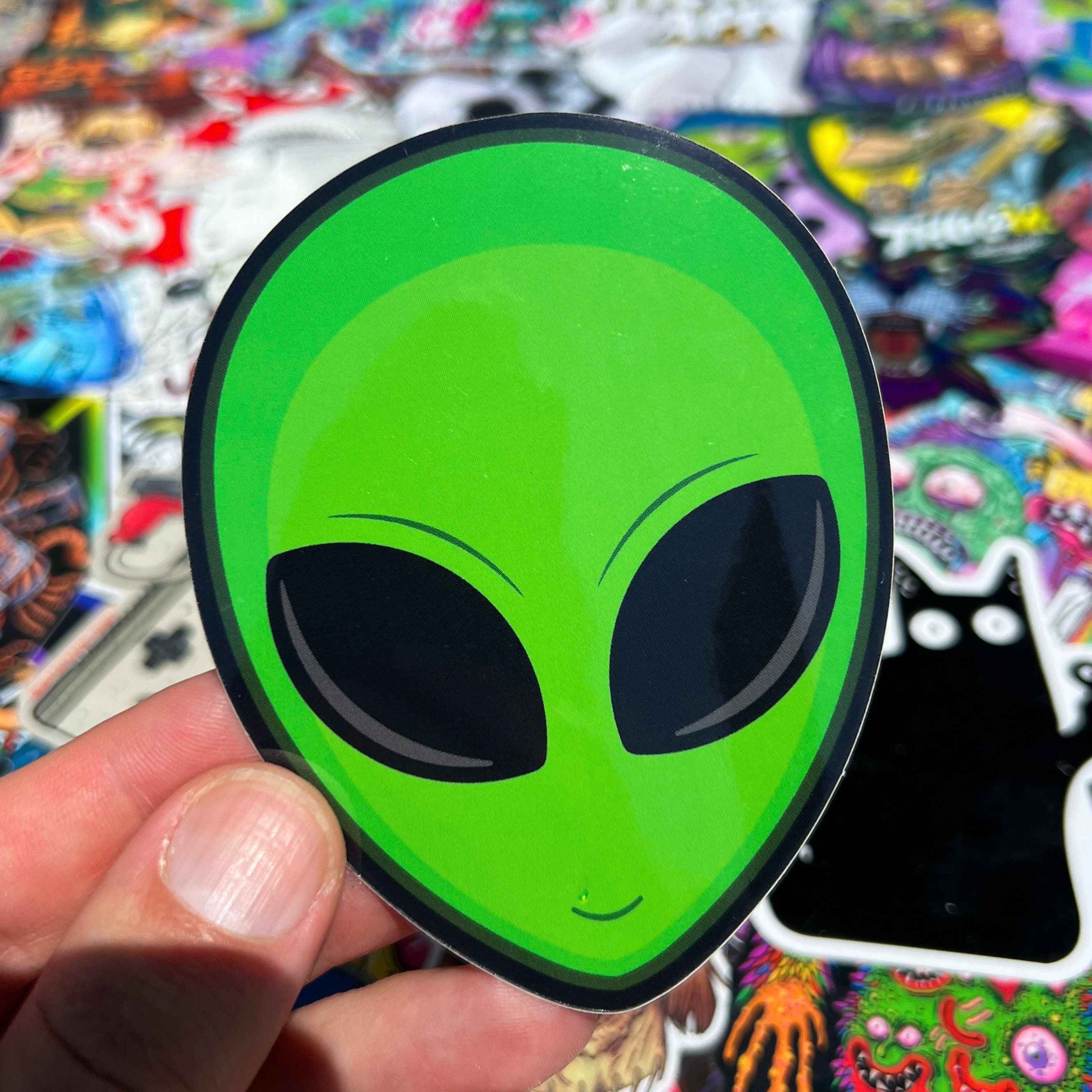 Alien Sticker | Alien UFO Sticker | Meme Sticker | Sticker for Water ...