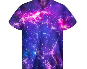 Galaxy Aloha Shirt - Etsy