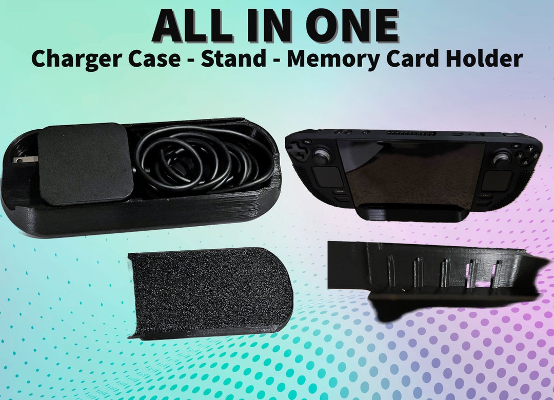 Steam Deck Power AC Adapter / Charger Case Stand and Memory - Etsy UK