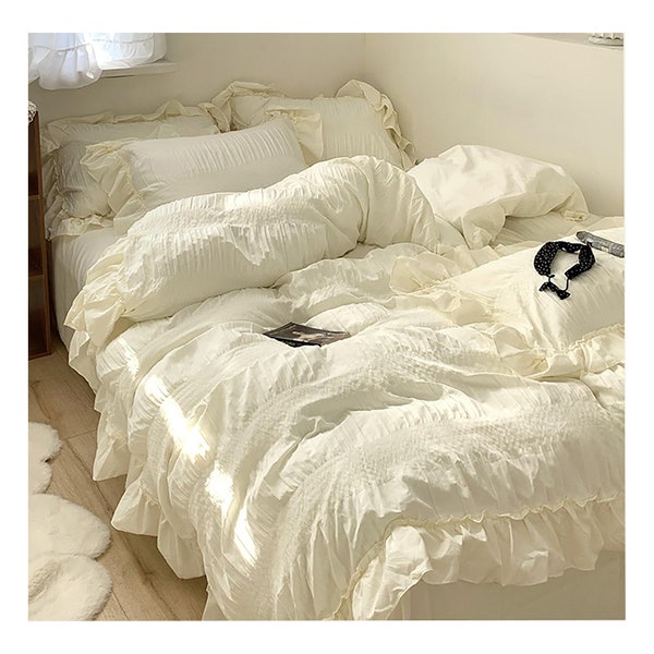 Ruffle Comforter Set - Etsy