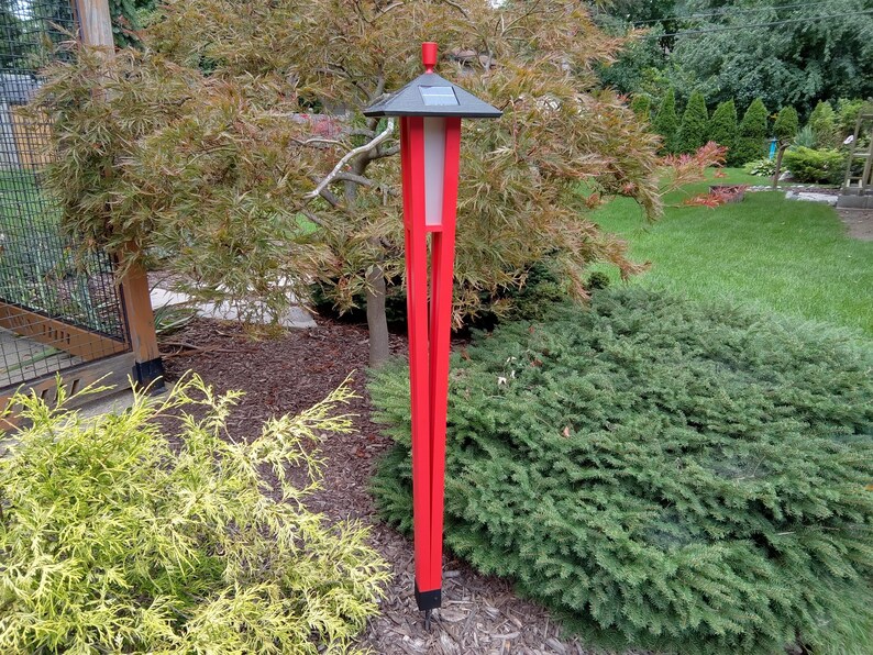 46 Solar Garden Lamp integrated Shade - Etsy