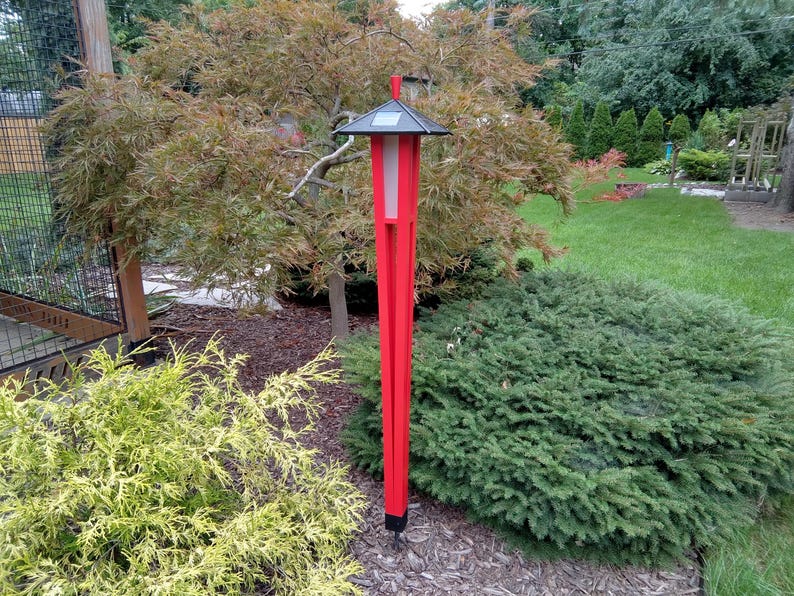 46 Solar Garden Lamp integrated Shade - Etsy