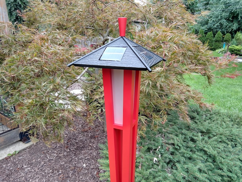 46 Solar Garden Lamp integrated Shade - Etsy