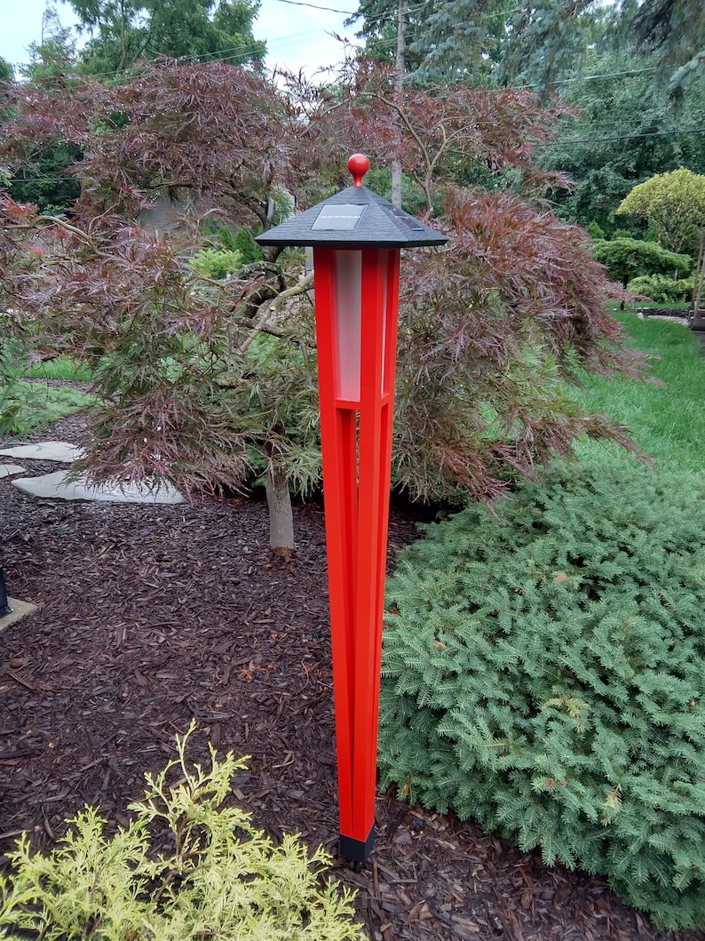 46 Solar Garden Lamp integrated Shade - Etsy