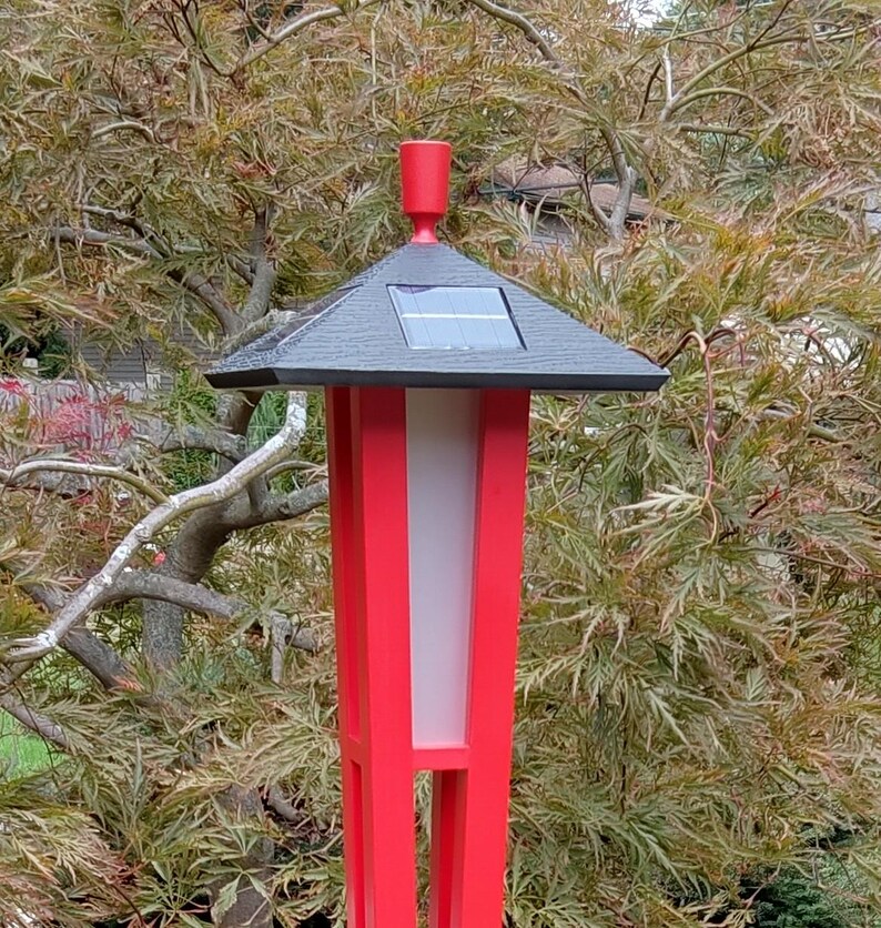 46 Solar Garden Lamp integrated Shade - Etsy