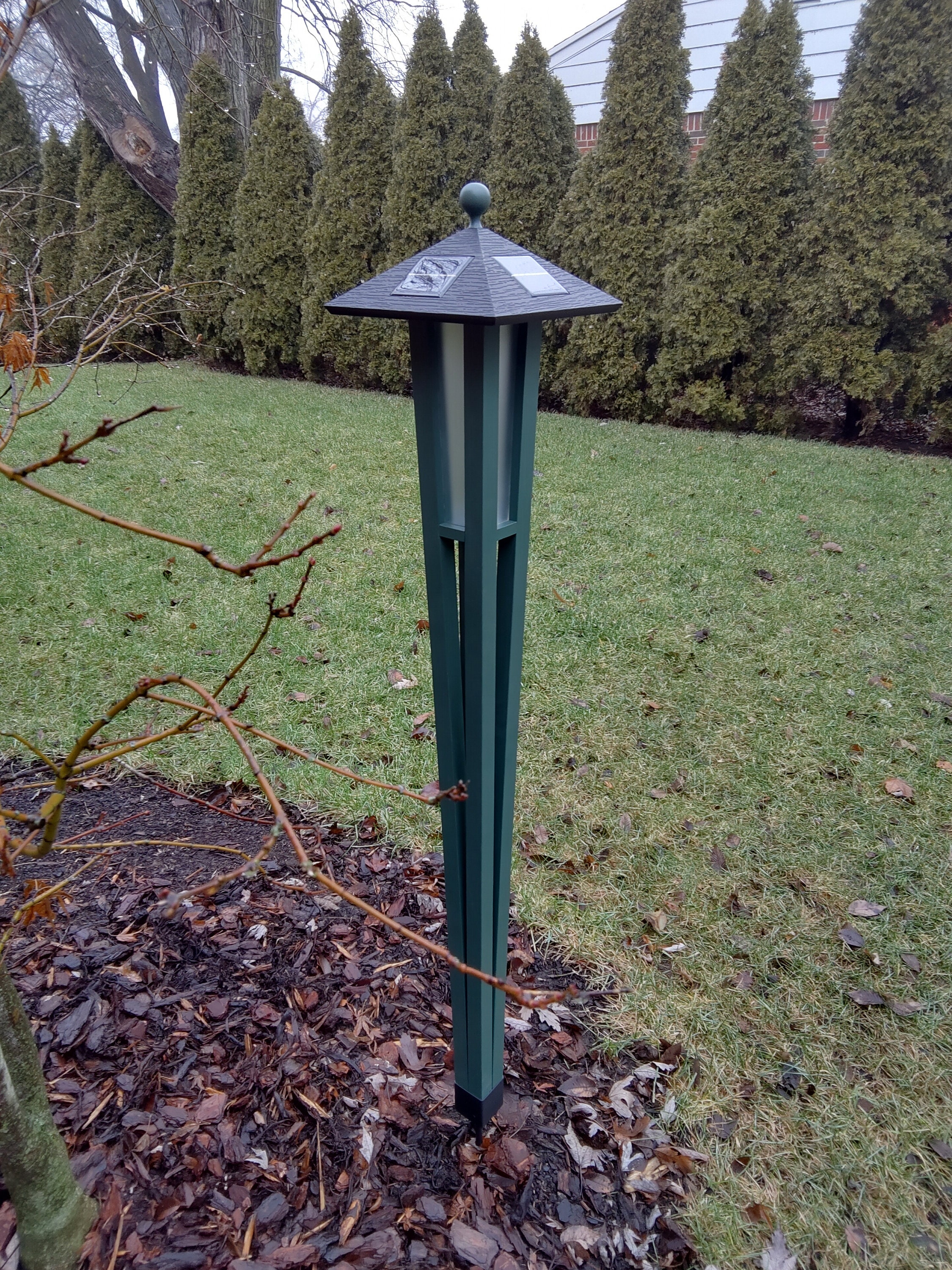 46 Solar Garden Lamp integrated Shade - Etsy