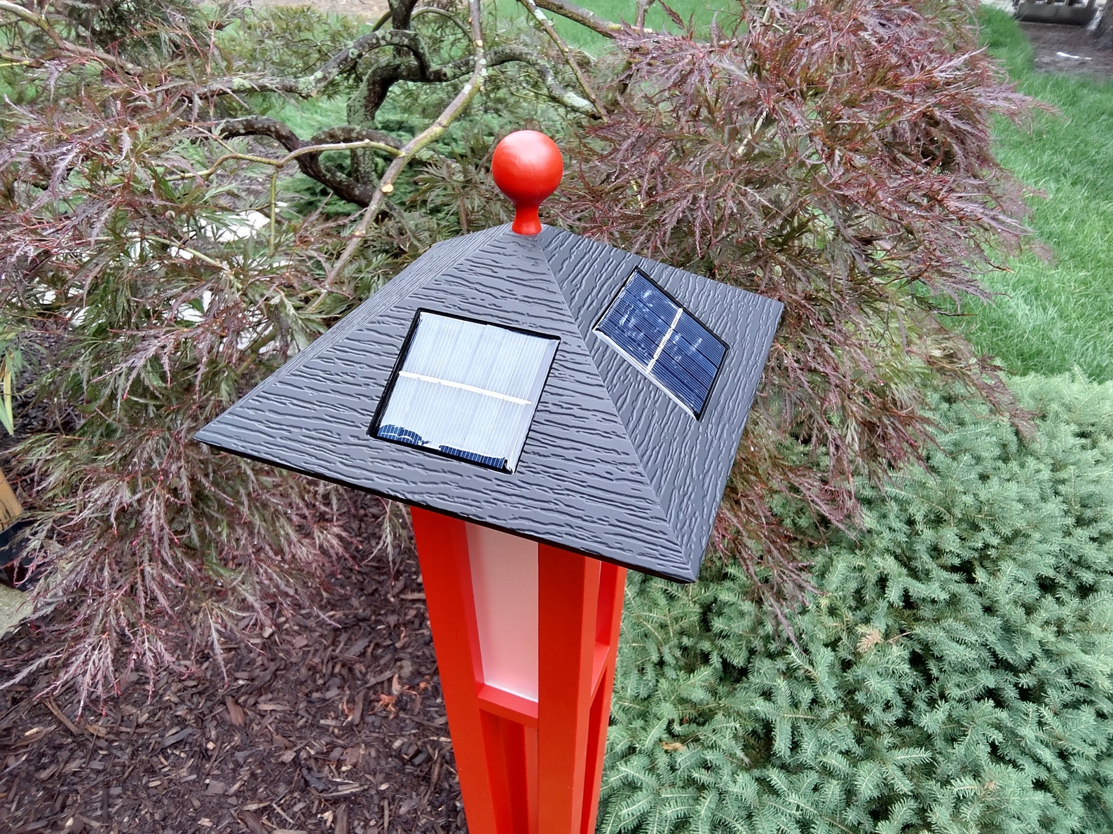46 Solar Garden Lamp integrated Shade - Etsy