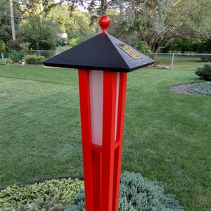 46 Solar Garden Lamp integrated Shade - Etsy