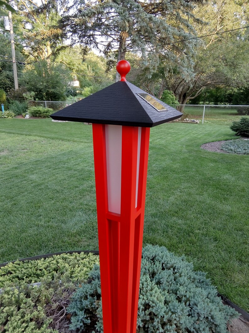 46 Solar Garden Lamp integrated Shade - Etsy