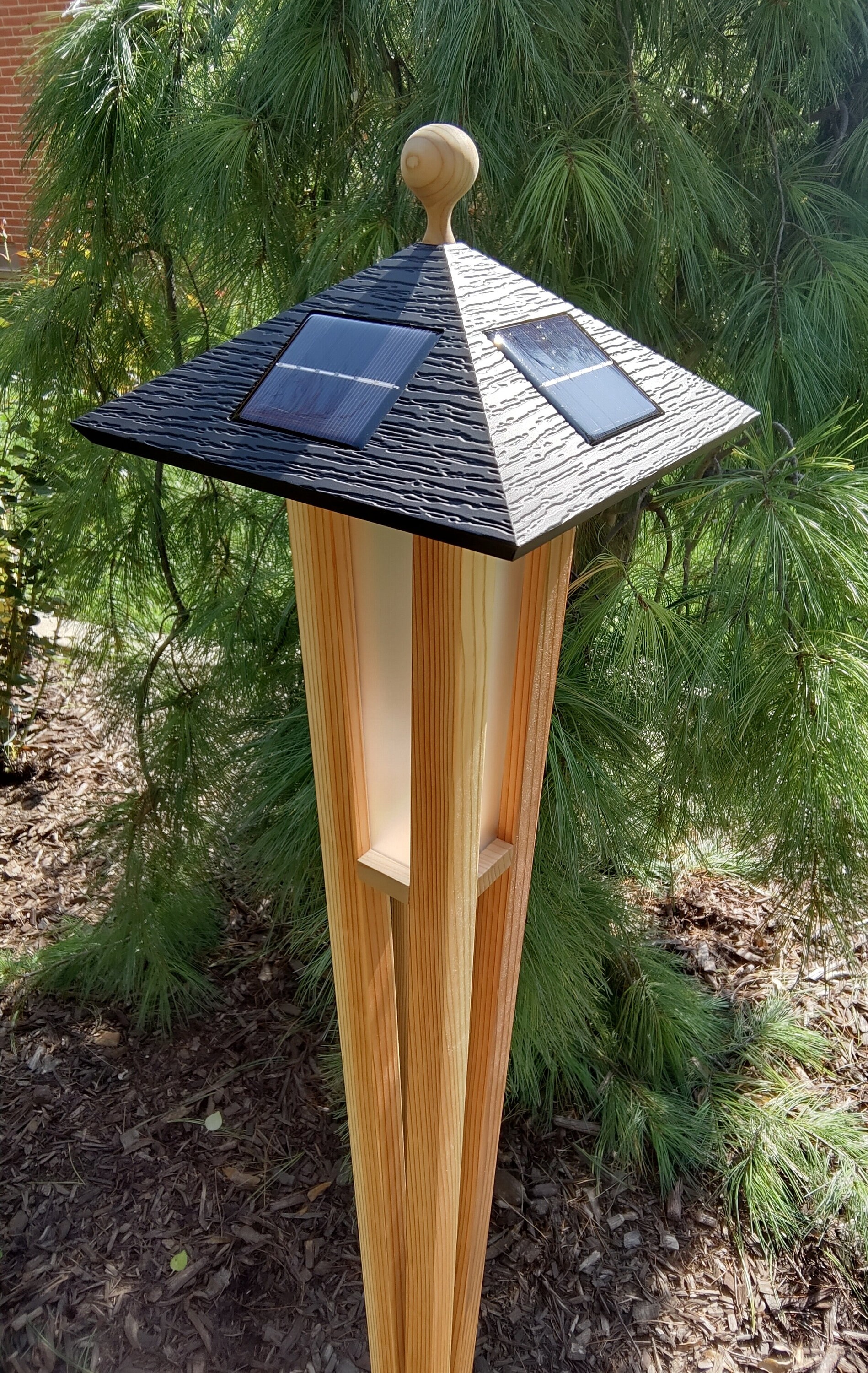 46 Solar Garden Lamp integrated Shade - Etsy