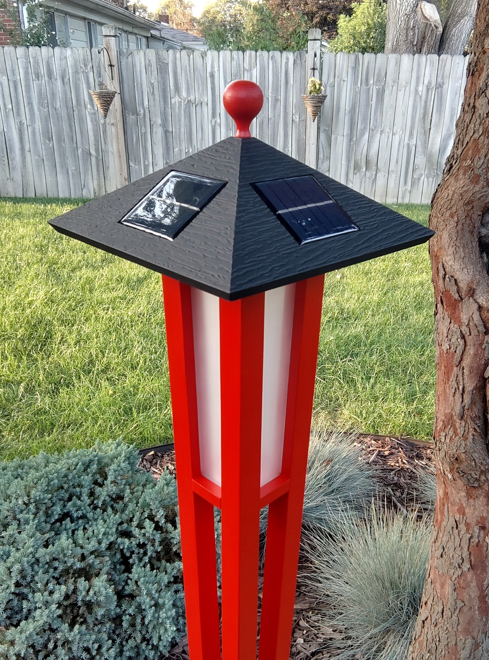 46 Solar Garden Lamp integrated Shade - Etsy