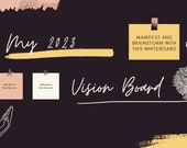 New for 2023 Vision Board Kit Printable Vision Board With - Etsy