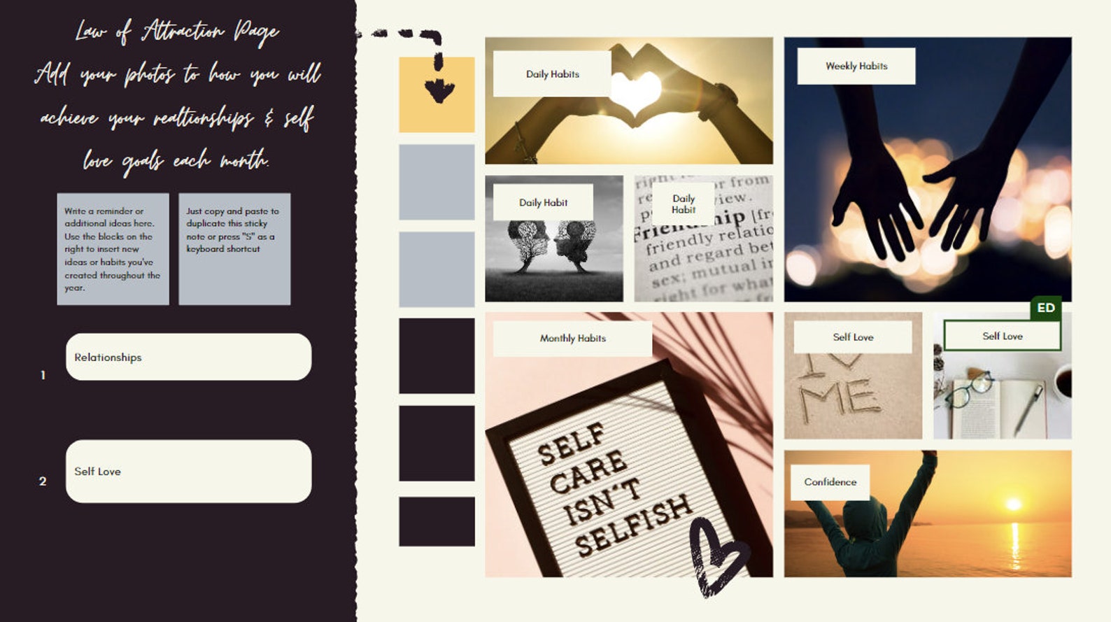 New for 2023 Vision Board Kit Printable, Vision Board With Affirmations ...