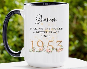 70th Birthday Flower Pot Making the World a Better Place Since 1954 ...