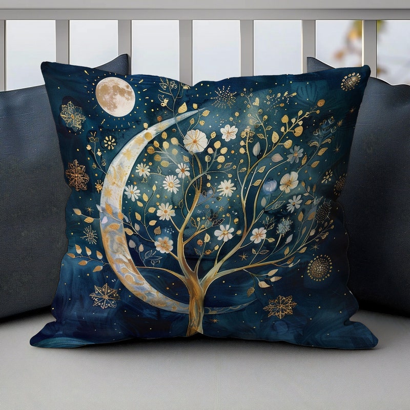 Vintage Moon Cushion - Etsy