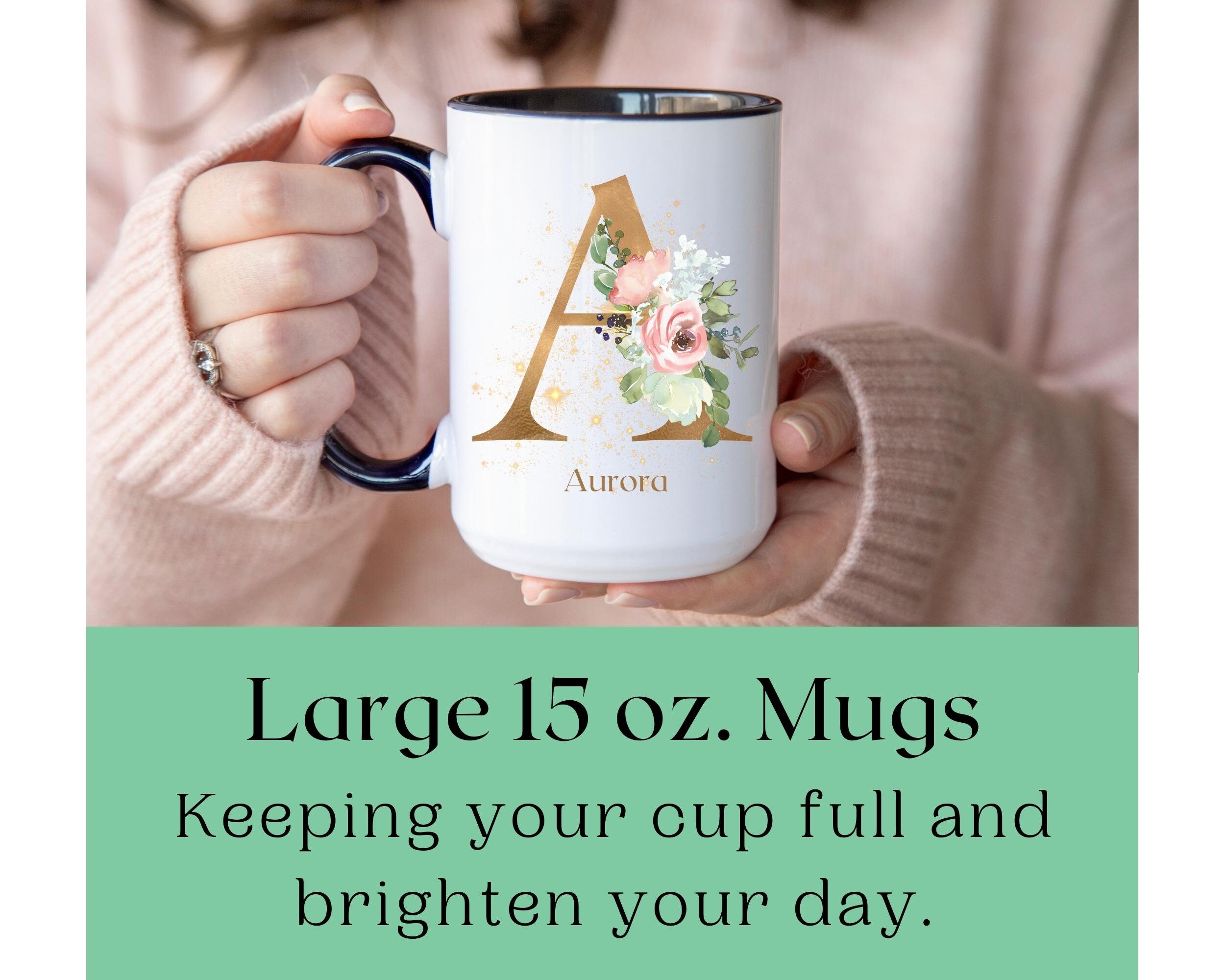 Personalized Coffee Mug, Personalized Name Coffee Cup, Initial Mug ...