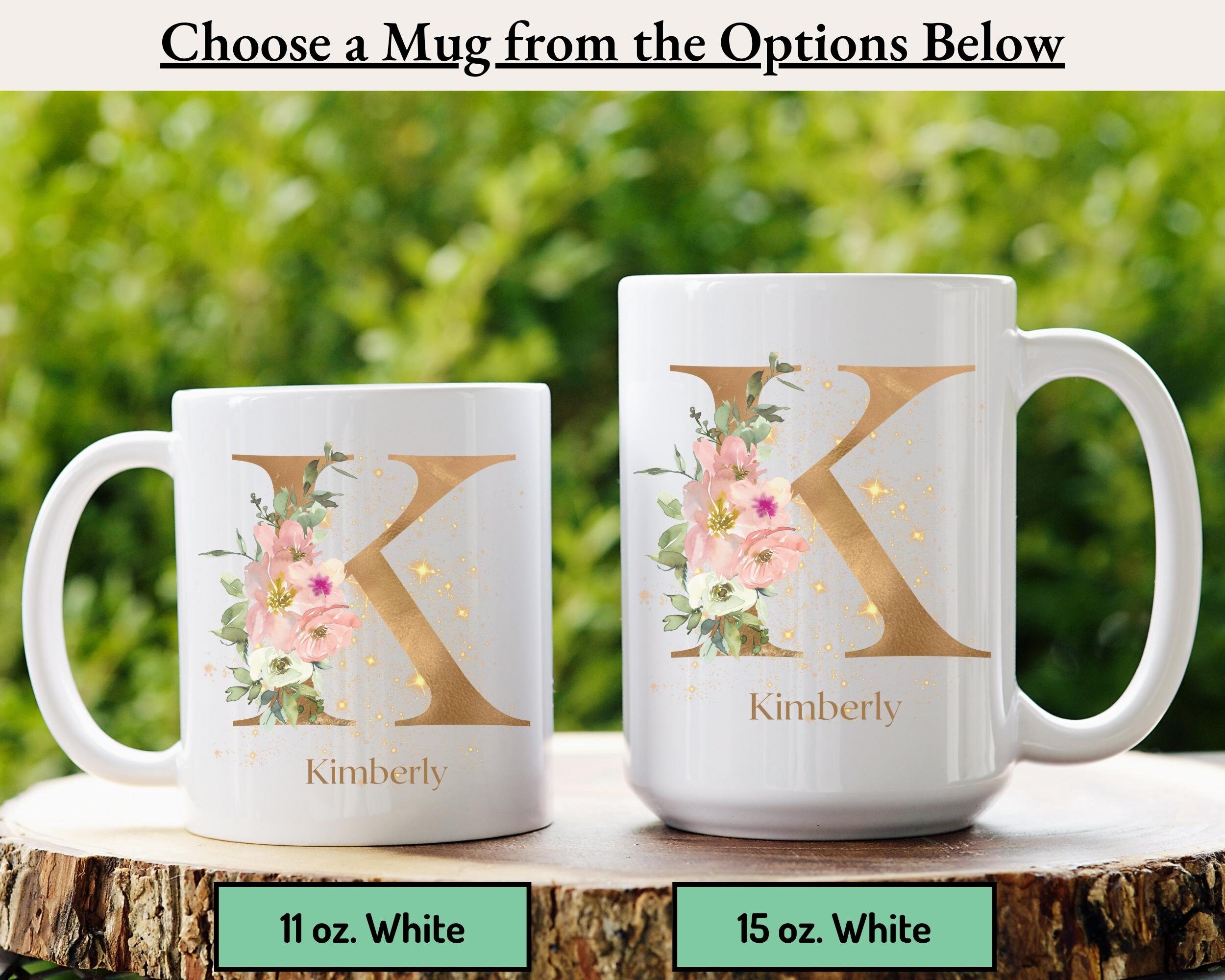 Personalized Coffee Mug, Personalized Name Coffee Cup, Initial Mug ...