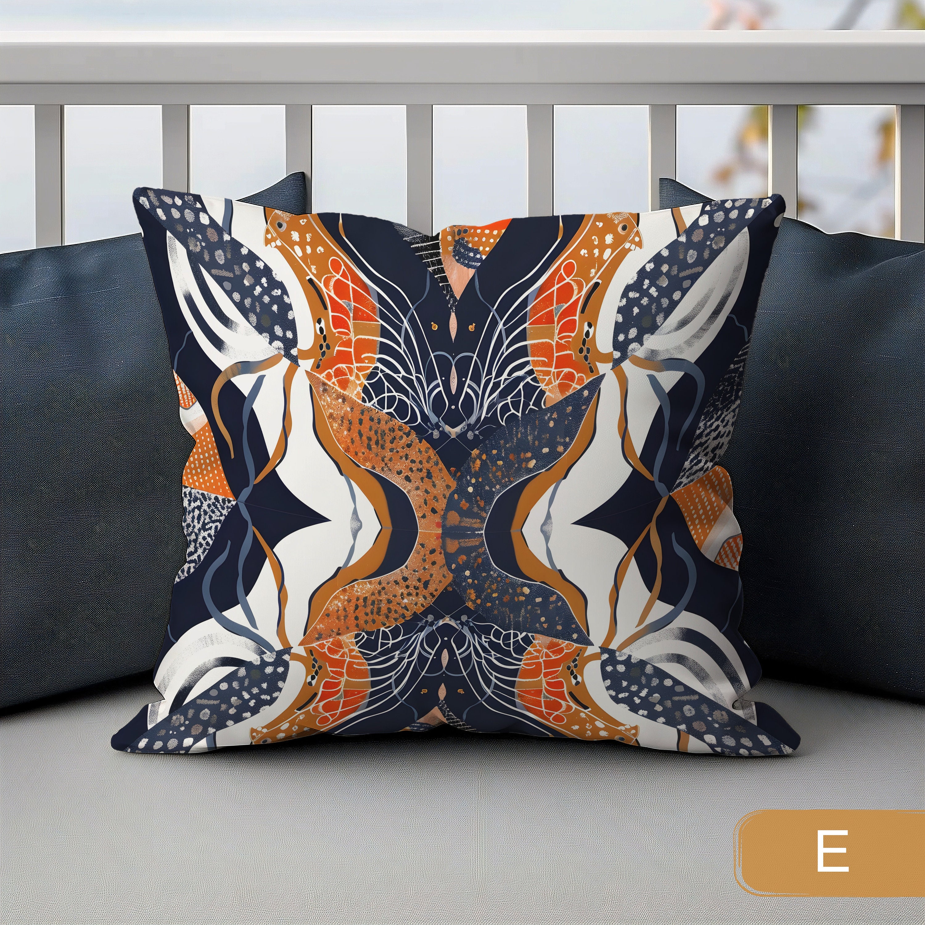 Modern Abstract Pillow, Minimalist Drawings Cushion Cover, Vintage Boho ...