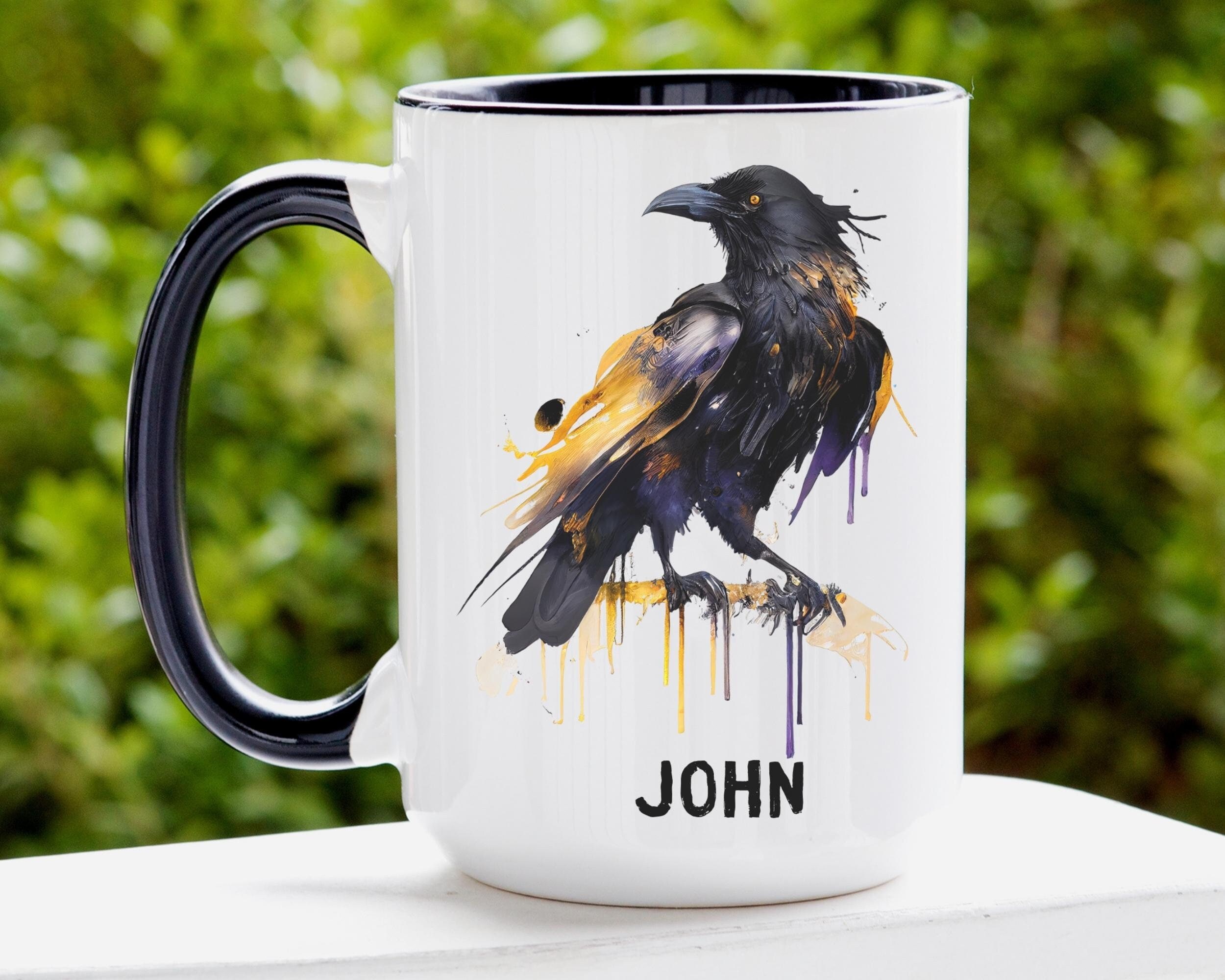 Personalized Raven Crow Coffee Mug Raven Gifts Crow Gift - Etsy