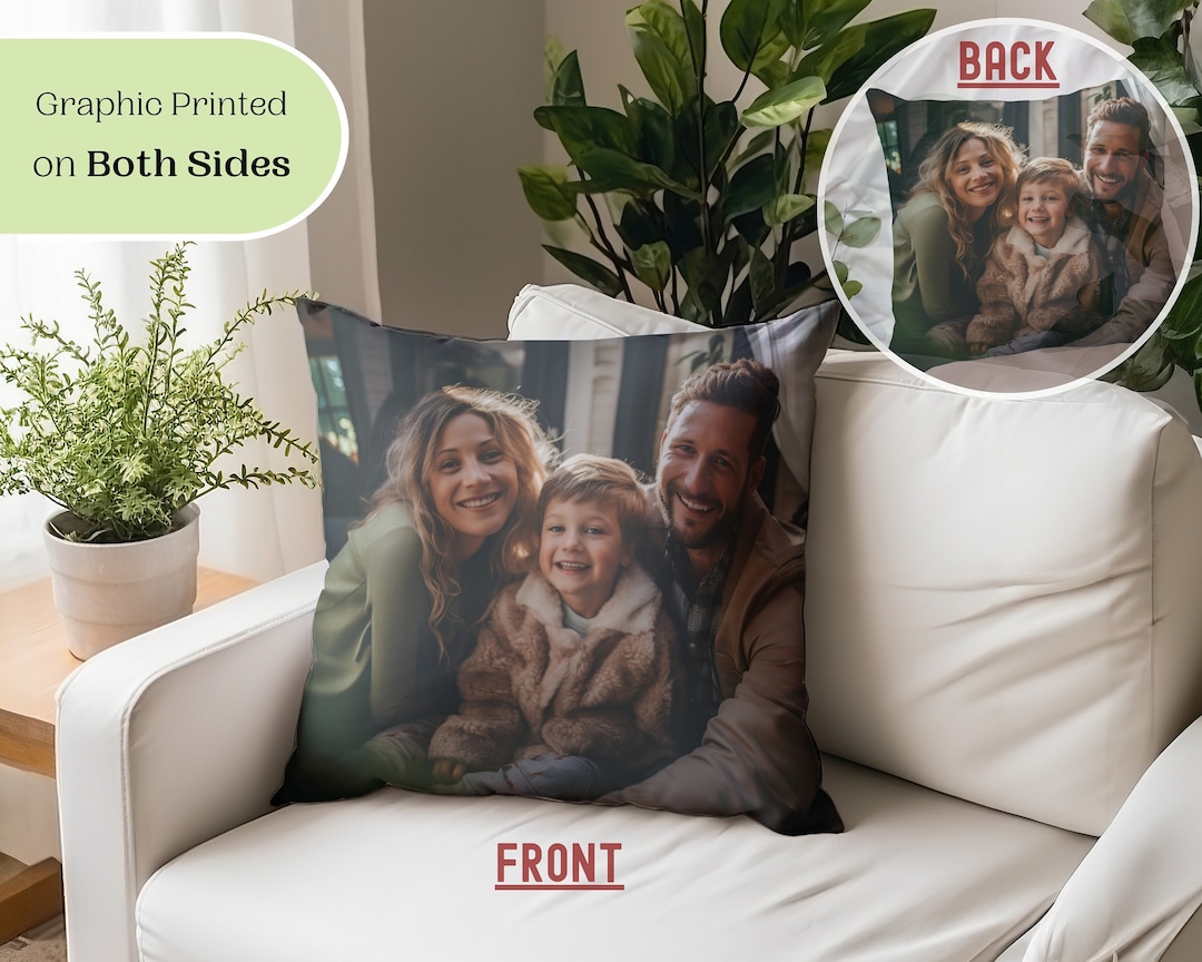 Custom Photo Pillow, Family Photo Pillow, Picture Pillow, Personalized ...