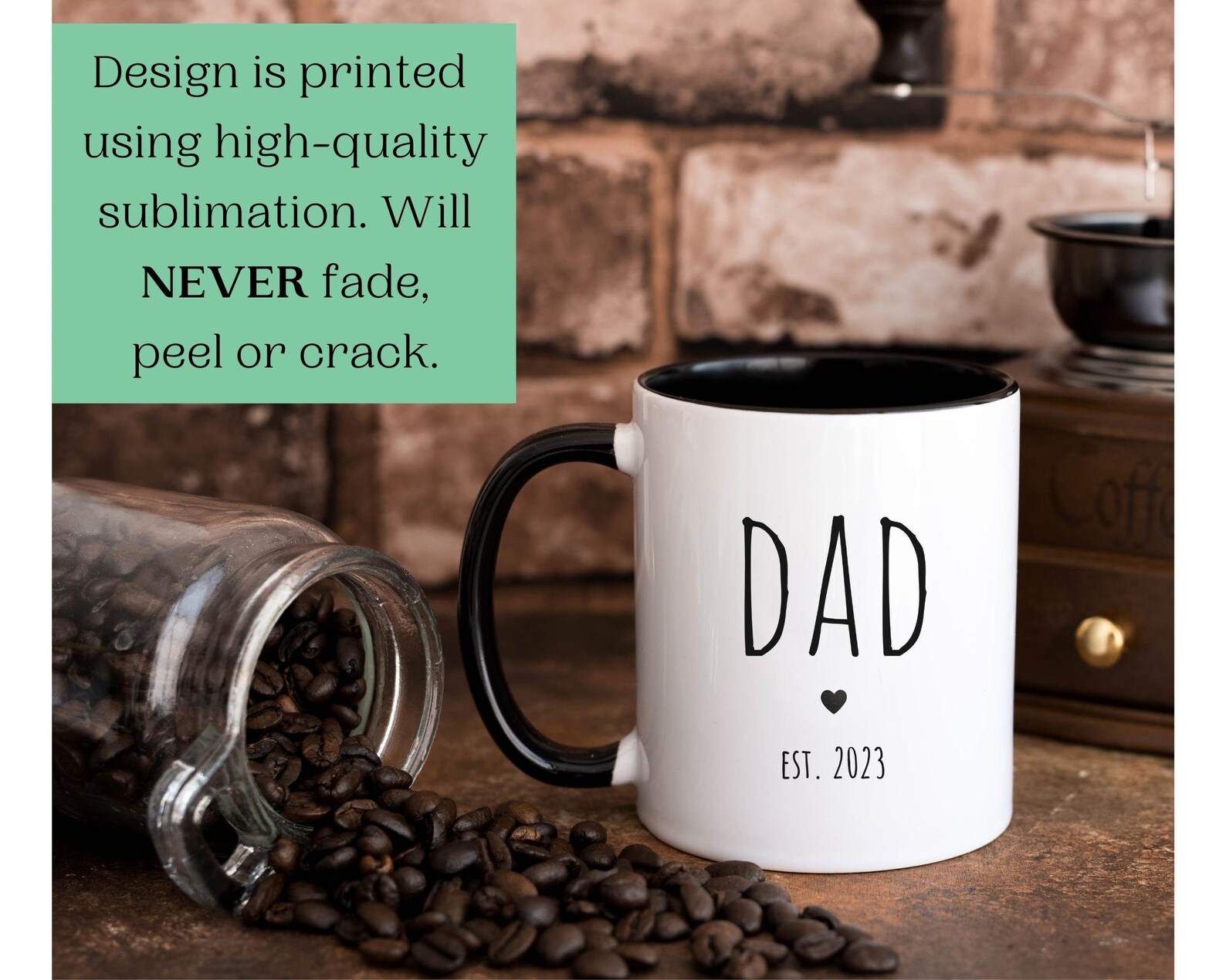 Daddy Mug, Personalized Daddy Mug, Custom New Dad Mug, Fathers Day Mug ...