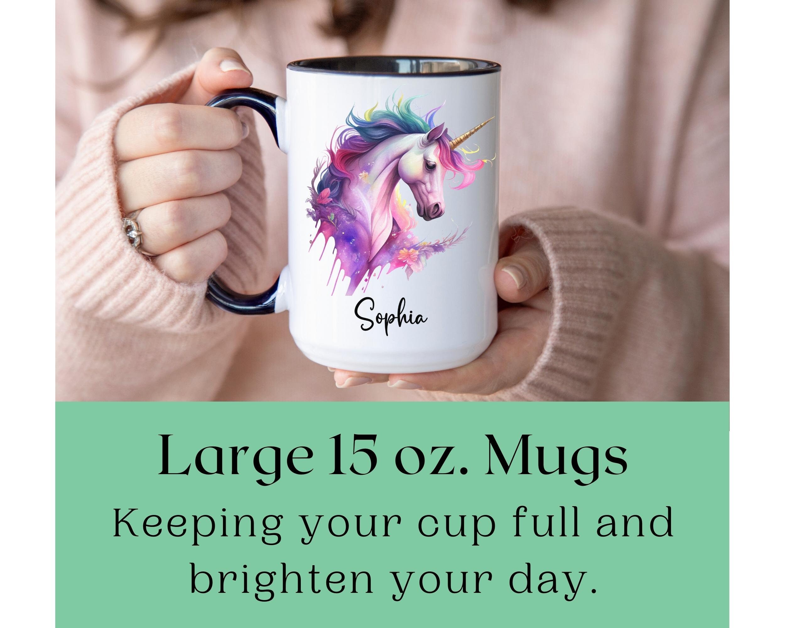 Unicorn Mug Personalized Name Coffee Cup Custom Name Mug - Etsy