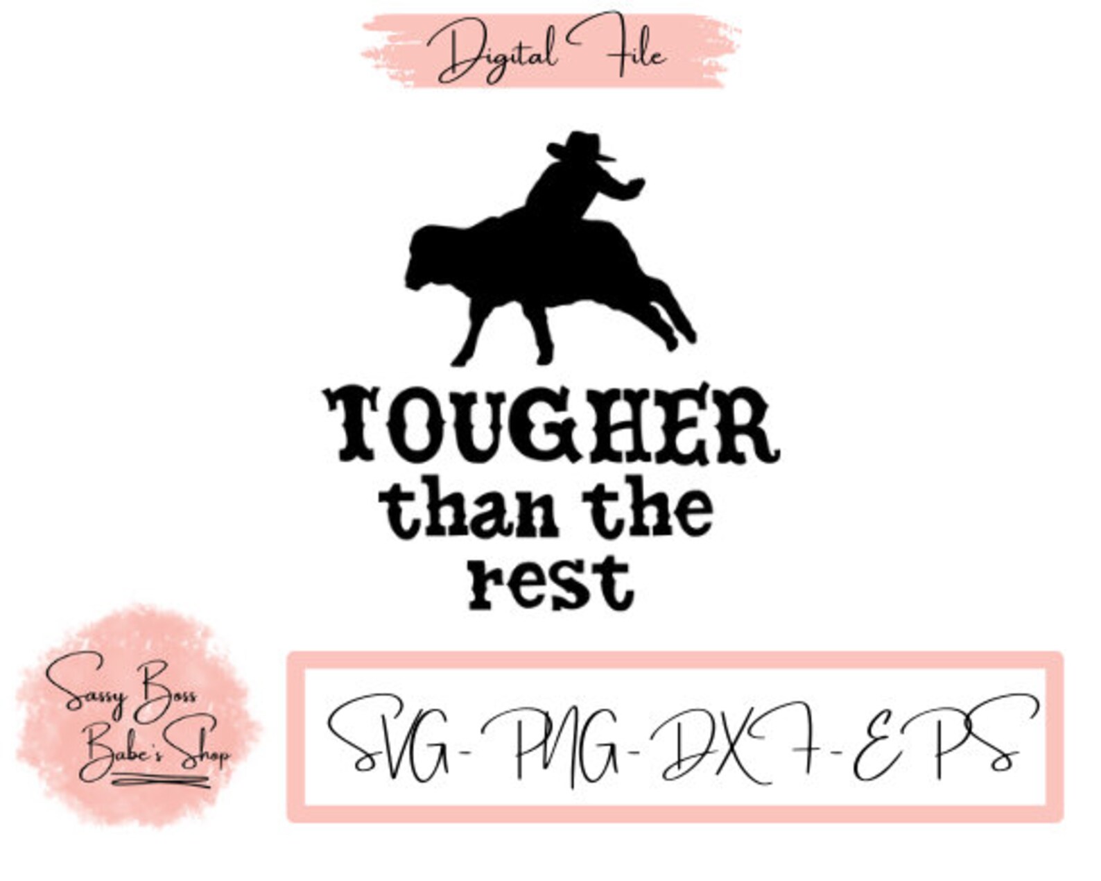 Tougher Than the Rest Mutton Busting SVG - Tougher Than the Rest Mutton ...