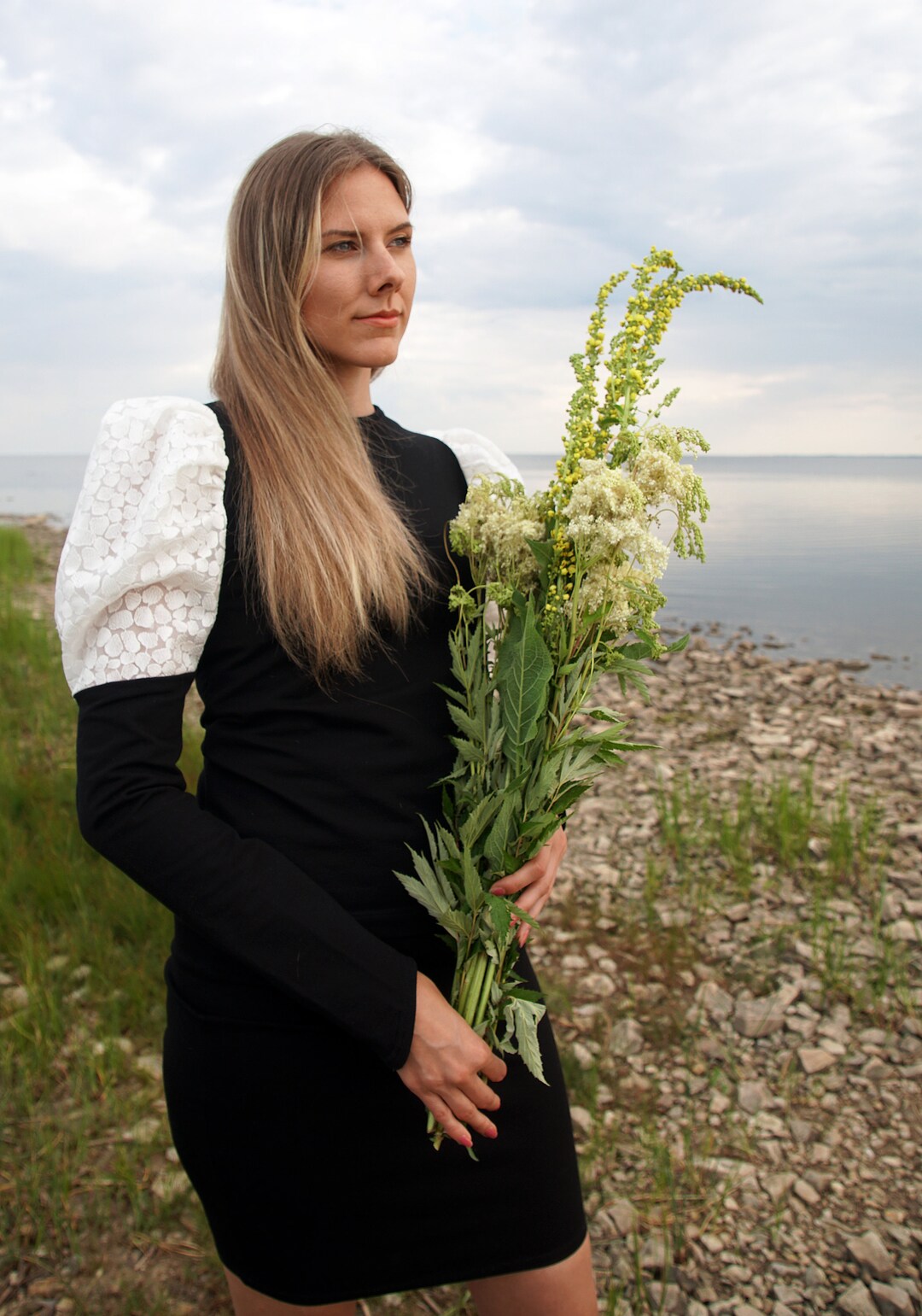 Festive Blouse With Puffed Shoulders - Etsy