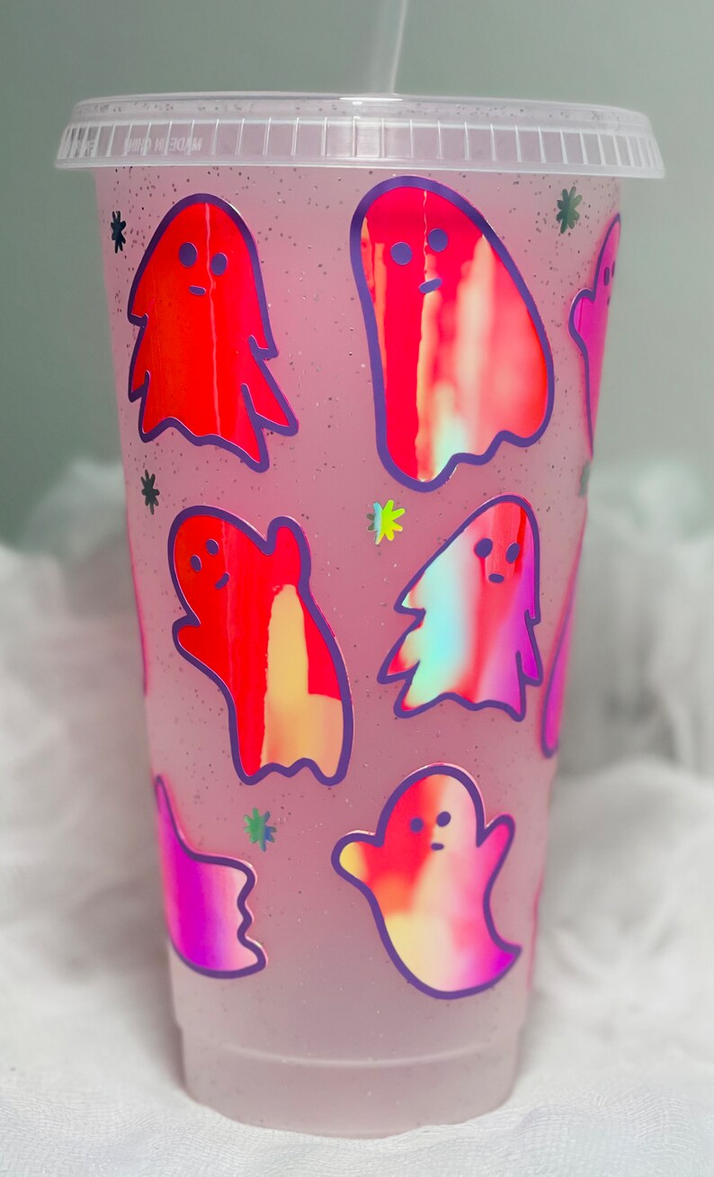 Cute Ghost Reusable Cup - Etsy