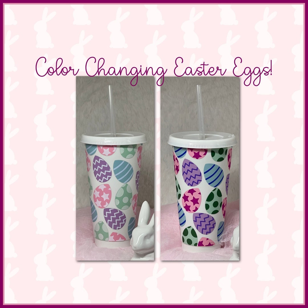 Venti Color Changing Easter Egg Reusable Plastic Cup Spring Delight - Etsy