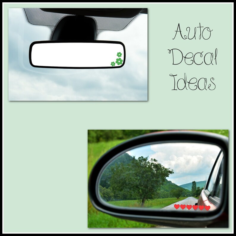 Car Mirror Decals - Etsy