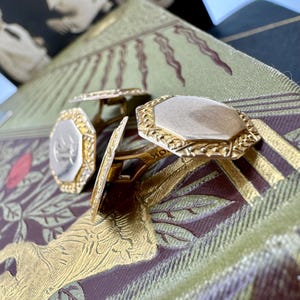 Antique Edwardian 10K Gold Cuff-links / 1900s Victorian ~ Edwardian ...