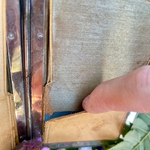 1800s 1900s Victorian Floral Wallet / Real Leather Embroidered ...