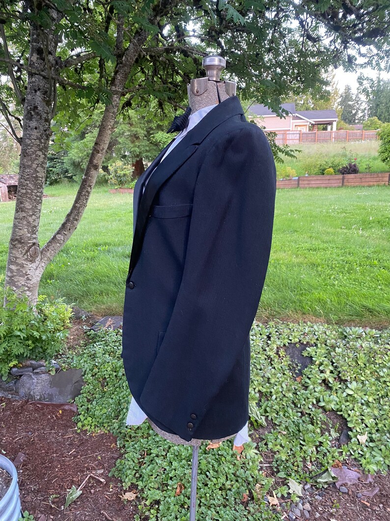 1900s 1920s Mens Tuxedo Jacket / Authentic Victorian Edwardian / Wool ...