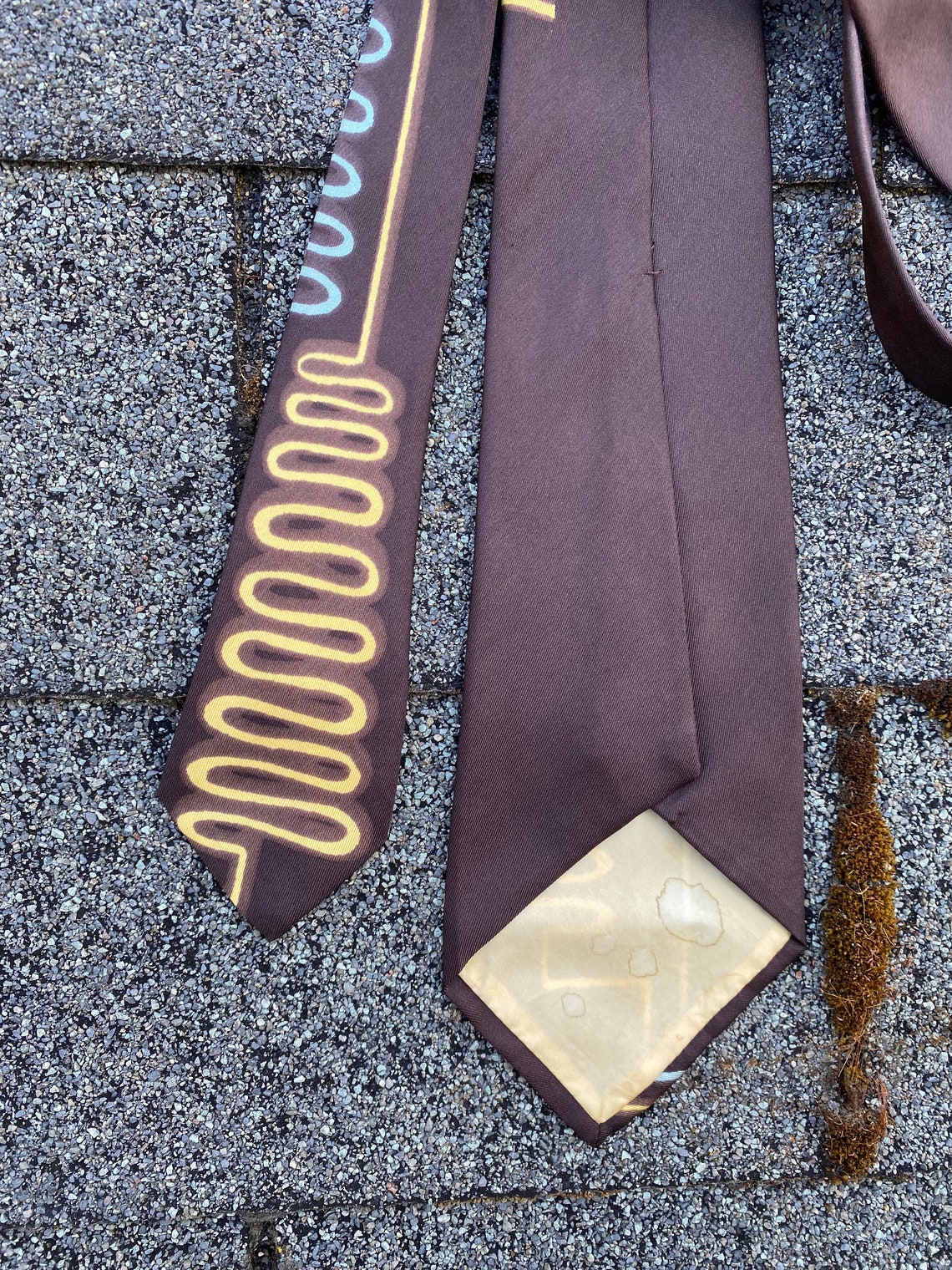 1940s 1950s Silk Tie From Arrow / Art Deco Mid-century Fashion ...