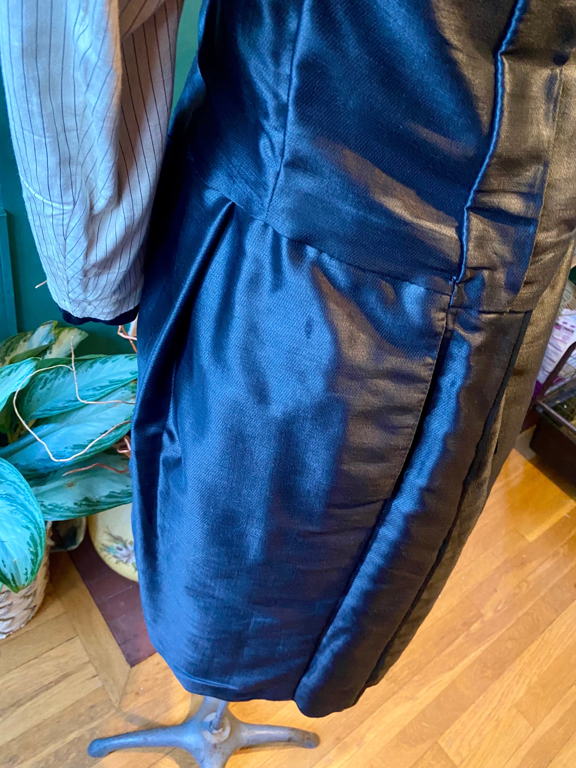 Early 1900s 1800s Black Wool Frock Coat Double Breasted High Quality - Etsy