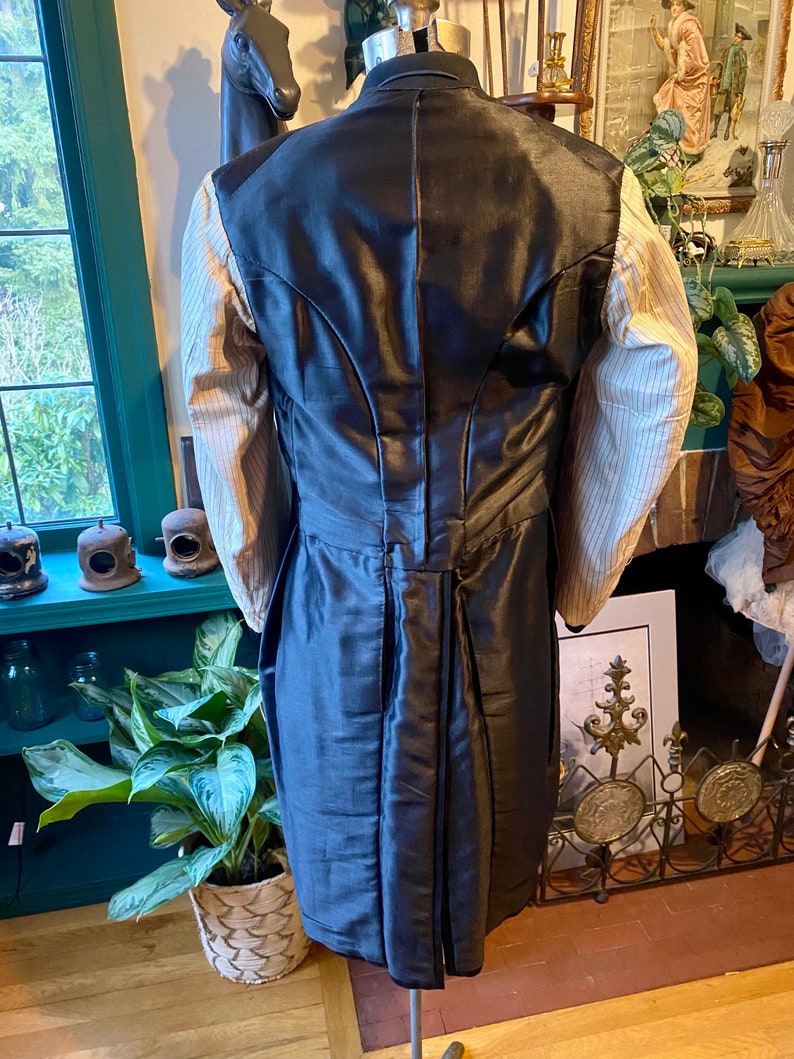 Early 1900s 1800s Black Wool Frock Coat Double Breasted High Quality - Etsy
